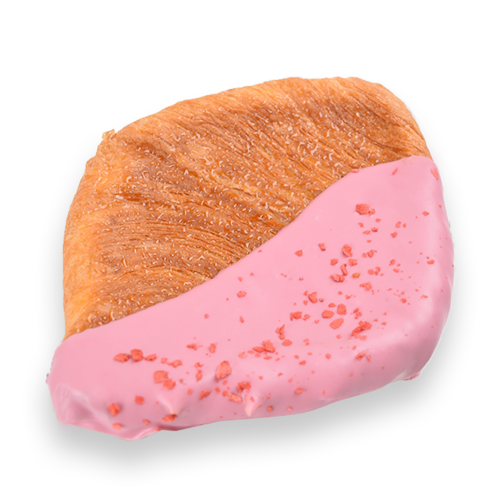 Flat Croissant Strawberry - Al Gharafa Bakery