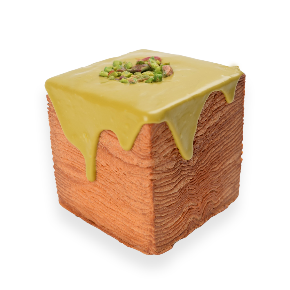 croissant Cube Pistachio - 1PC - Al Gharafa Bakery